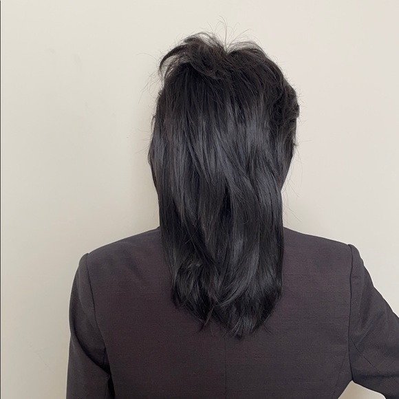 Accessories | Black Wig Natural Shaggy Layers Puff 8s Pure Black Abba ...